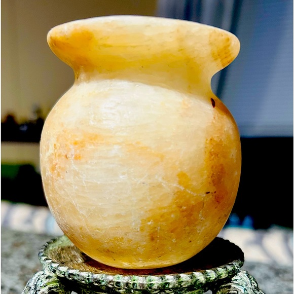 Art | Ancient Egyptian Alabaster Vessel Jar Pre 190 | Poshmark
